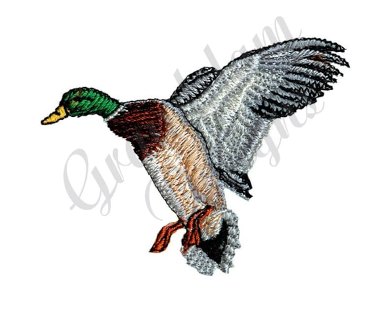 Mallard Duck - Machine Embroidery Design, Embroidery Designs, Machine ...