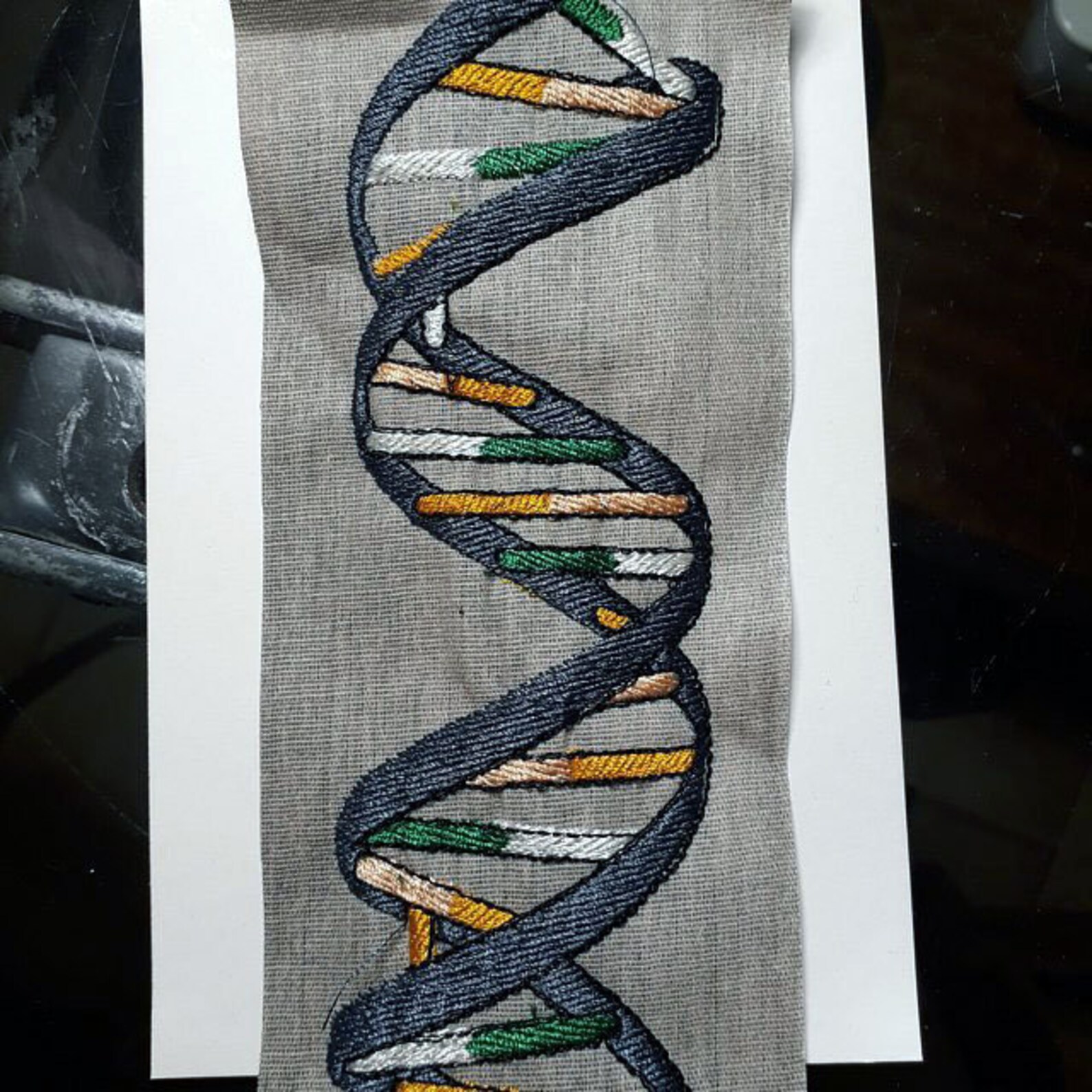 Double Helix DNA Machine Embroidery Design Embroidery - Etsy