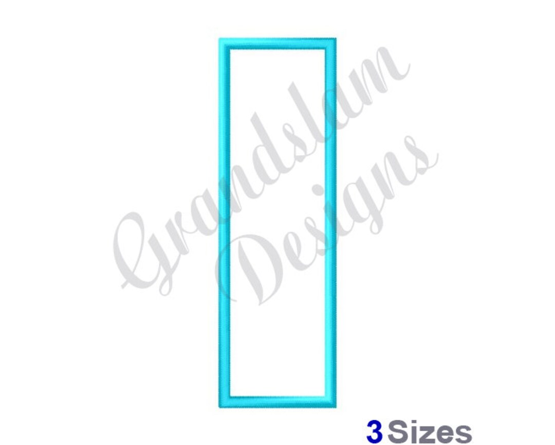 Rectangle Outline - Machine Embroidery Design - Etsy