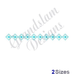 Diamond Border - Machine Embroidery Design - Etsy