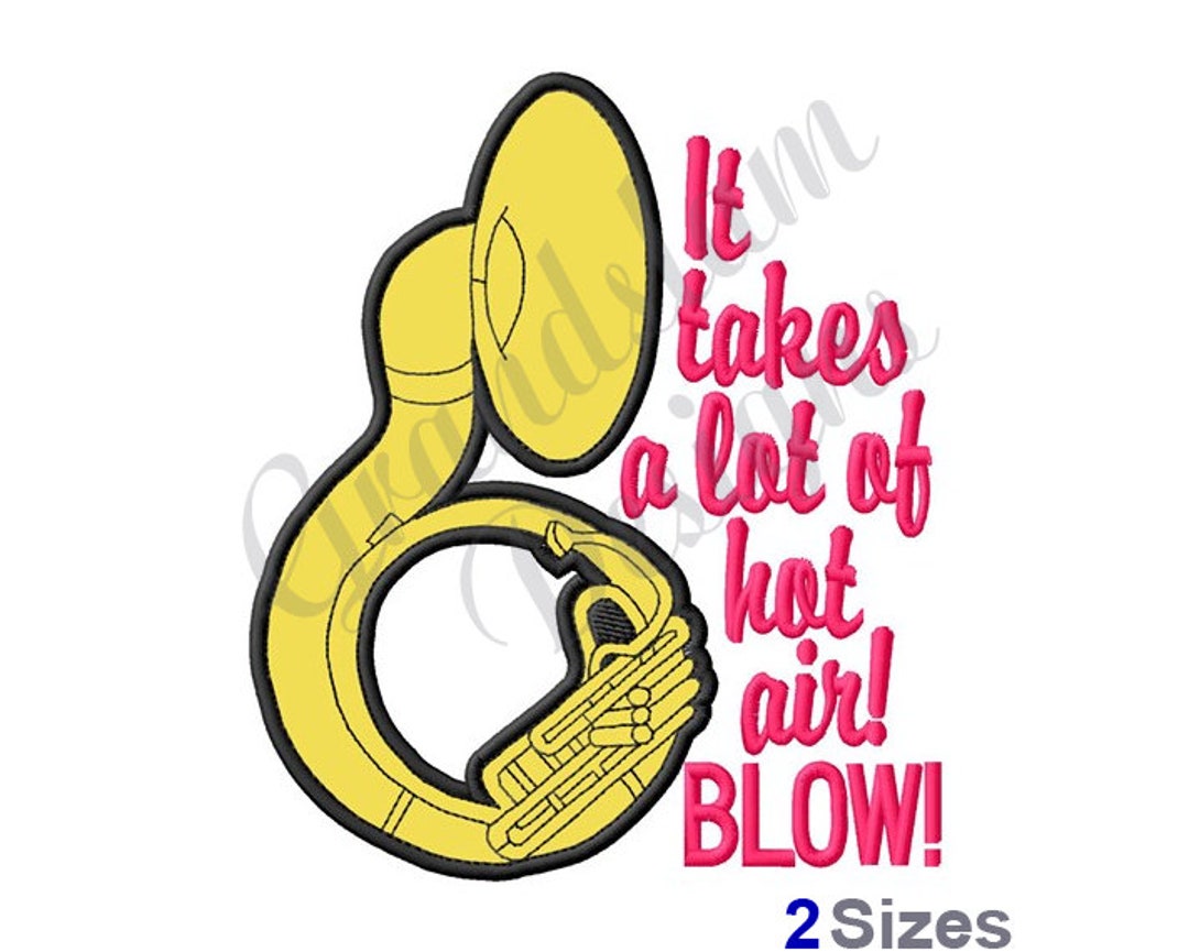 Hot Air Sousaphone - Machine Embroidery Design, Embroidery Designs ...