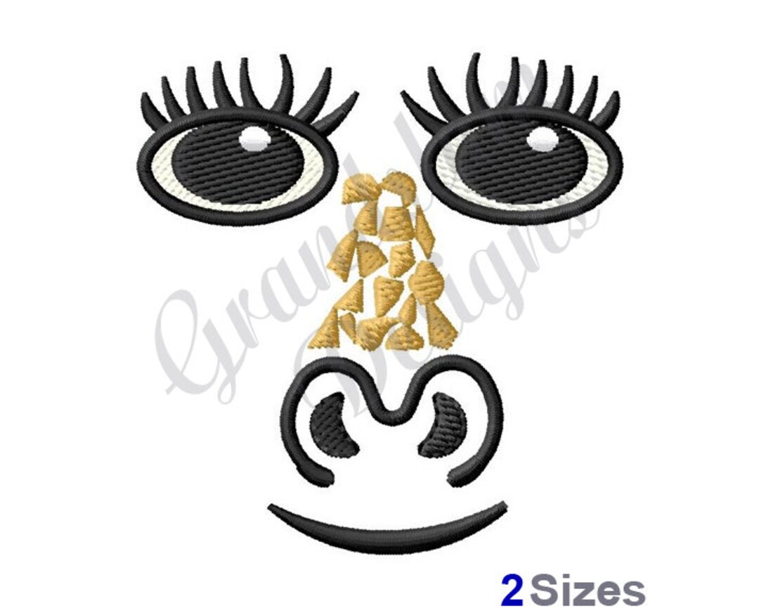 Giraffe Face - Machine Embroidery Design, Embroidery Designs, Machine ...