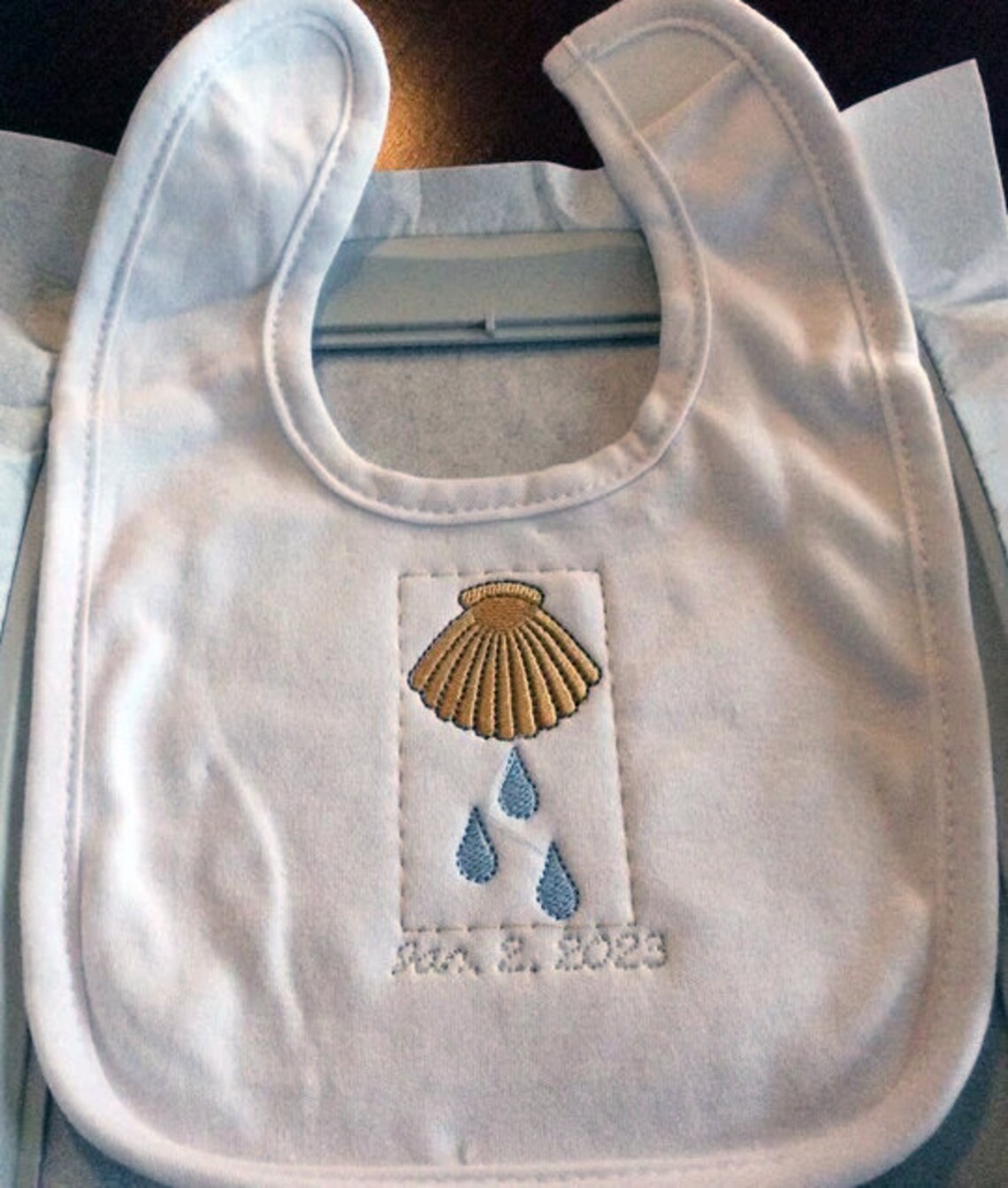 Baptism Shell Machine Embroidery Design Embroidery Designs - Etsy