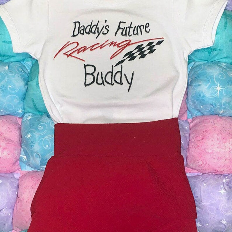 Daddy's Future Racing Buddy Machine Embroidery Design | Etsy