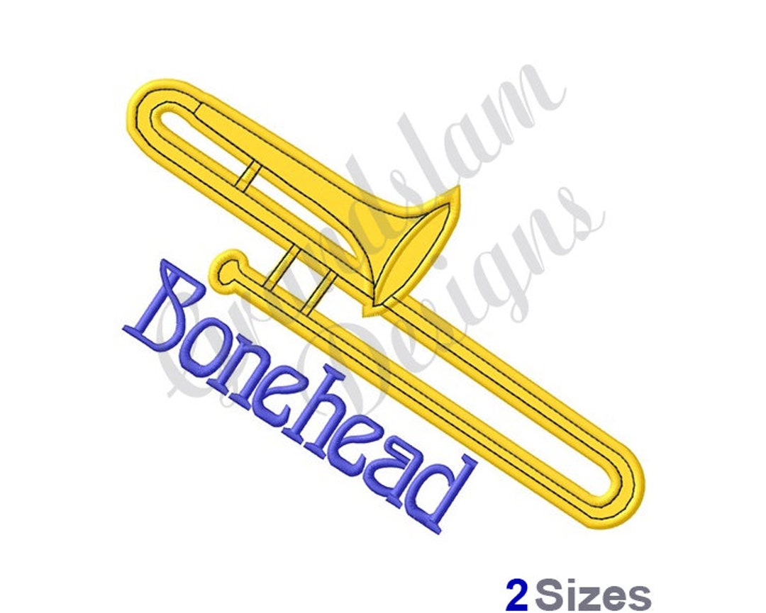 Bonehead Machine Embroidery Design - Etsy
