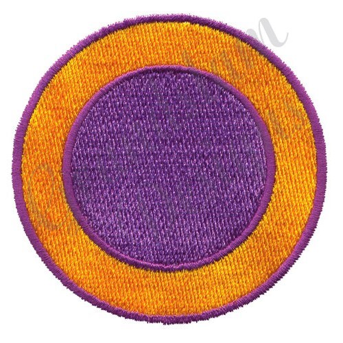 Circle Applique Embroidery Design. Circle Machine Embroidery - Etsy