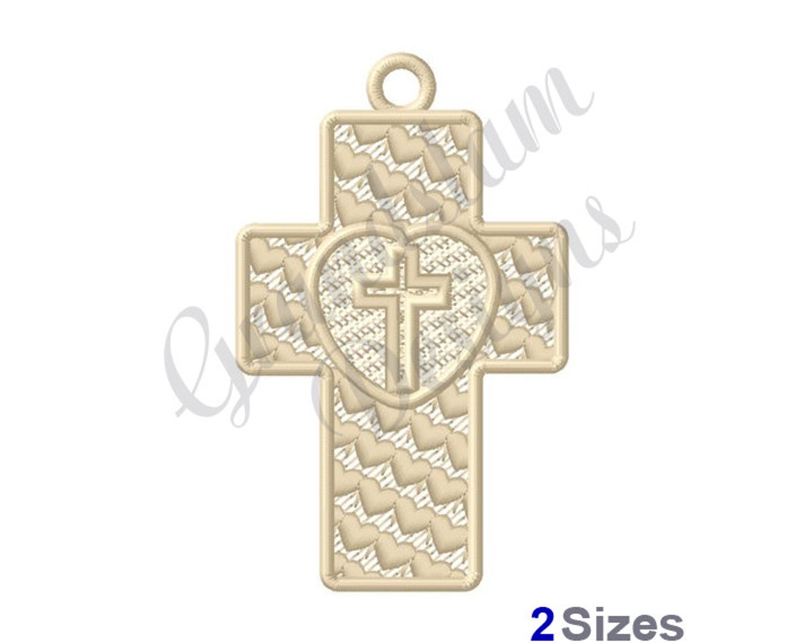 Fsl Cross Ornament Machine Embroidery Design - Etsy