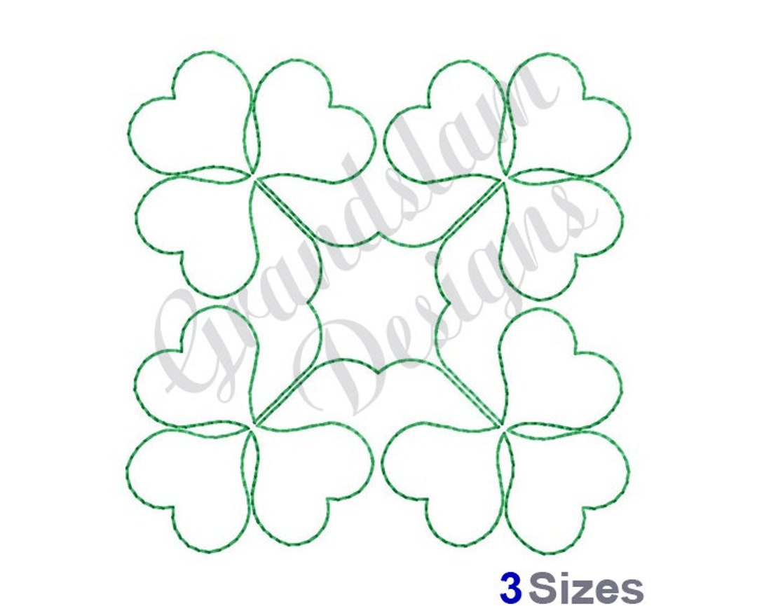 Shamrocks Quilting - Machine Embroidery Design, Embroidery Designs ...