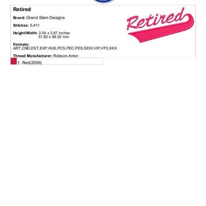 Retired - Machine Embroidery Design - Etsy