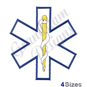 Star of Life Outline - Machine Embroidery Design - Etsy