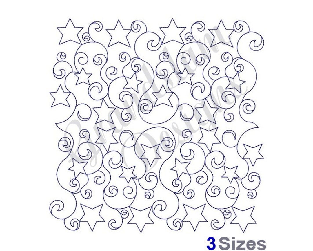 Star Quilt Block -machine Embroidery Design, Embroidery Designs ...