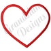 Heart Outline - Machine Embroidery Design, Embroidery Designs, Machine ...