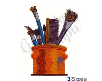 Paint Embroidery Design. Paint Silhouette Embroidery. Paint Design ...