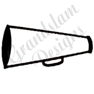 Megaphone Outline Machine Embroidery Design, Embroidery Designs ...