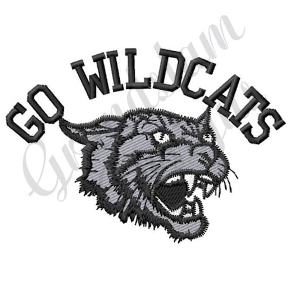 Wildcat Embroidery Design - Etsy