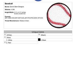 Baseball - Machine Embroidery Design, Embroidery Designs, Machine ...