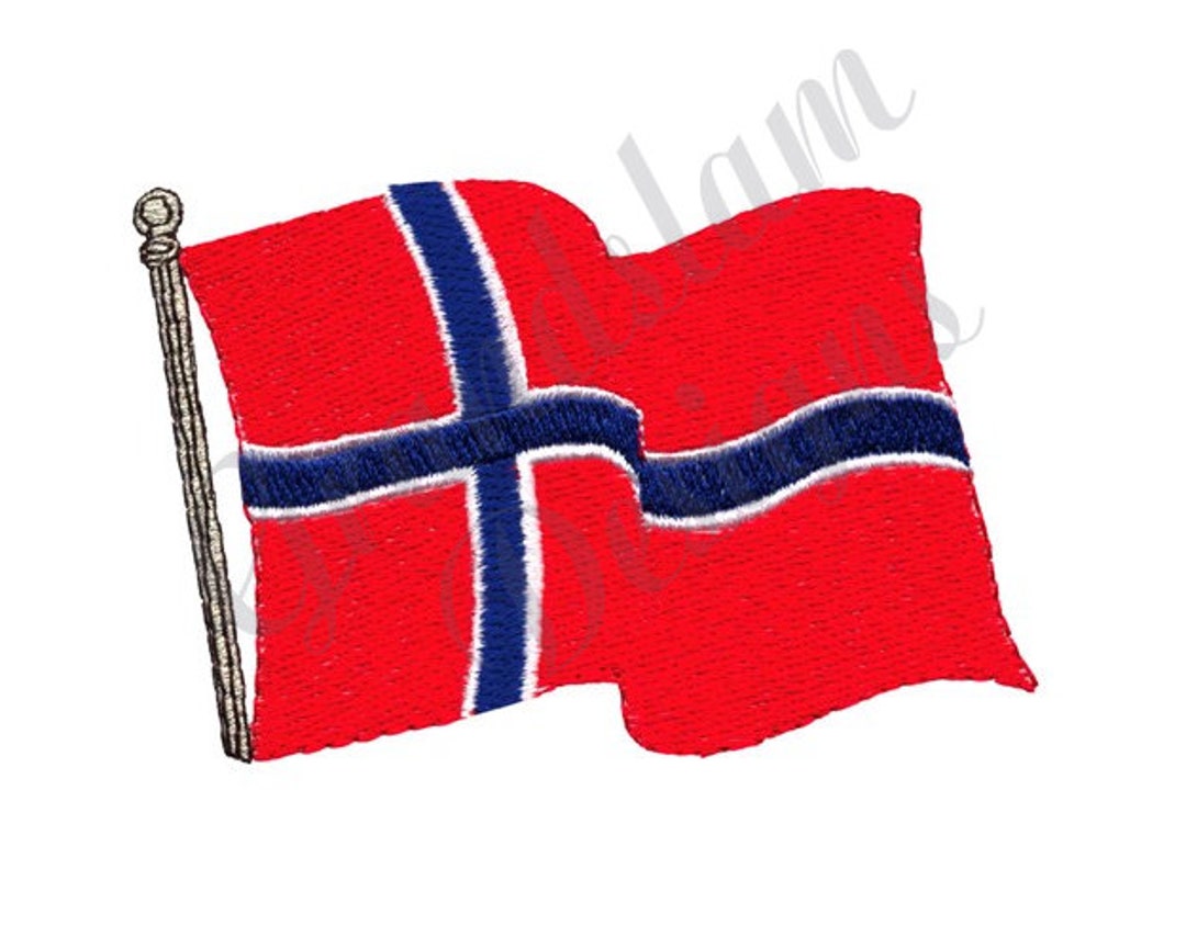 Norwegian Flag - Machine Embroidery Design - Etsy
