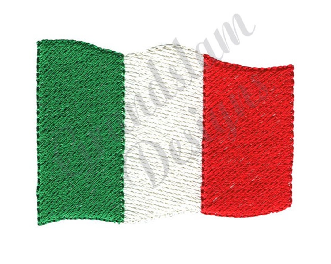 Italy Flag - Machine Embroidery Design - Etsy