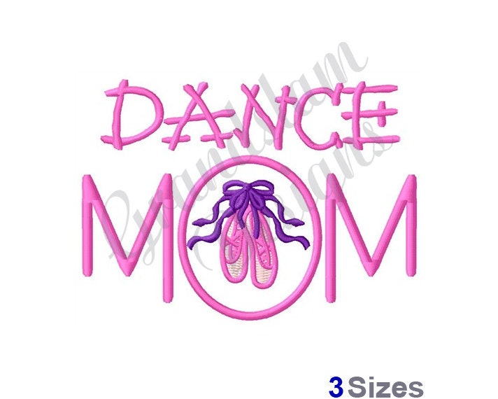 Dance Mom - Machine Embroidery Design - Etsy