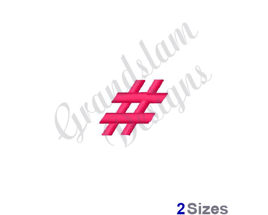 Star Trek Number Pound Sign - Machine Embroidery Design - Etsy