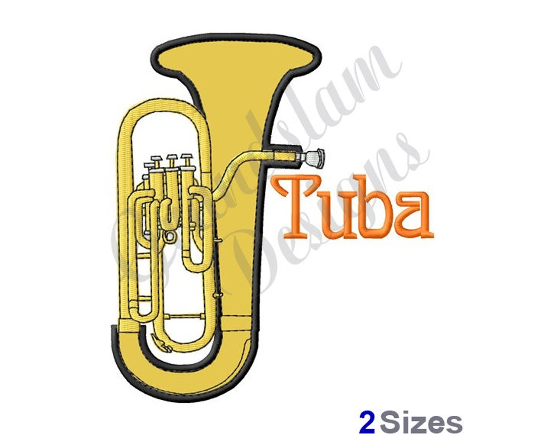 Tuba - Machine Embroidery Design, Embroidery Designs, Machine ...