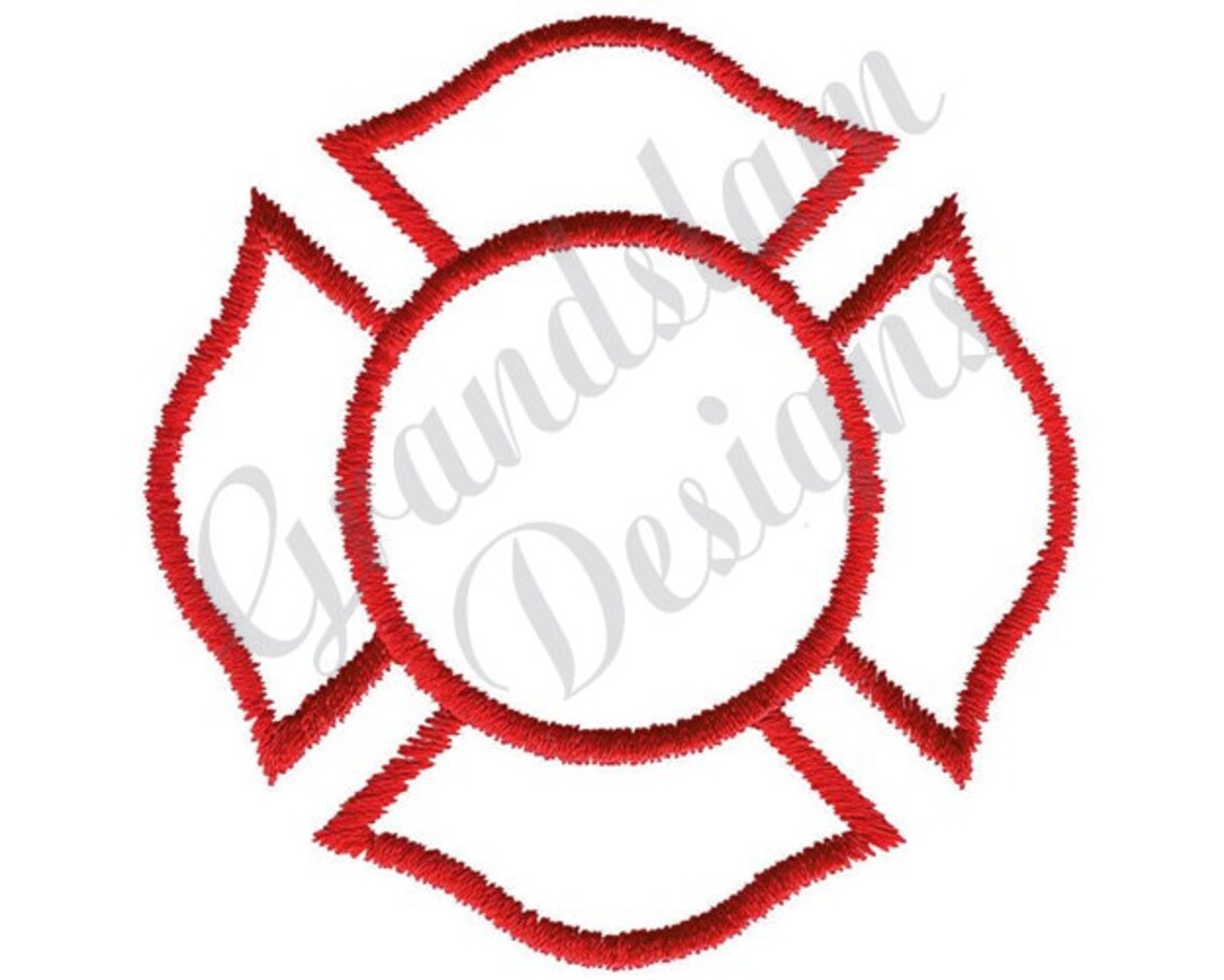Maltese Cross Outline Machine Embroidery Design - Etsy