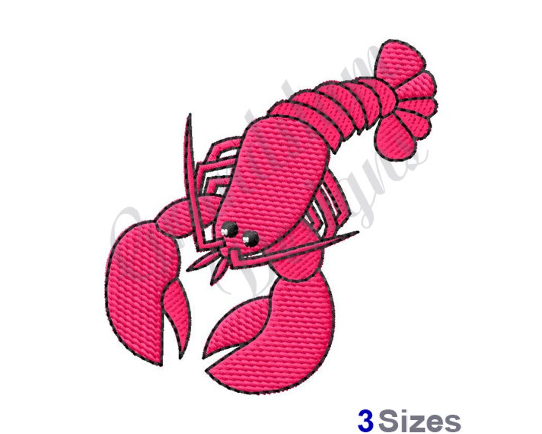 Lobster - Machine Embroidery Design - Etsy
