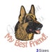 Mans Best Friend Dog Head - Machine Embroidery Design - Etsy