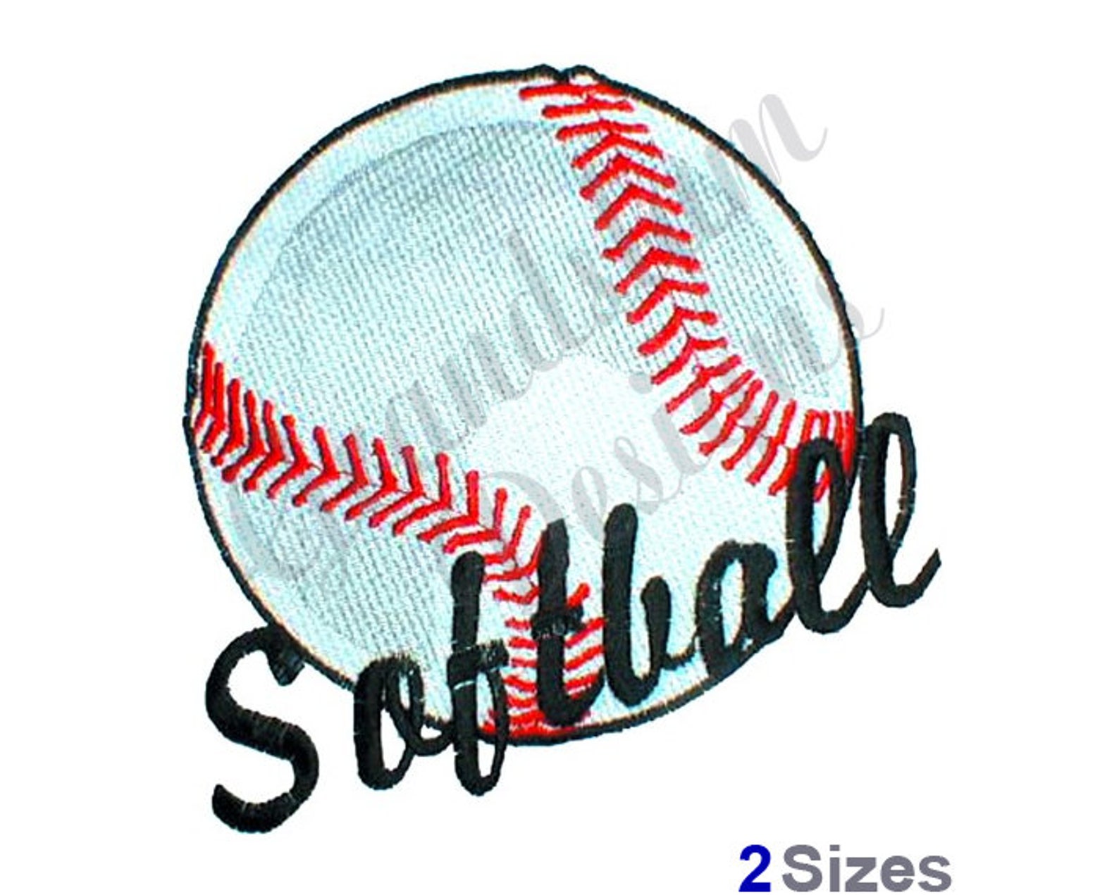 Softball Machine Embroidery Design Embroidery Designs | Etsy