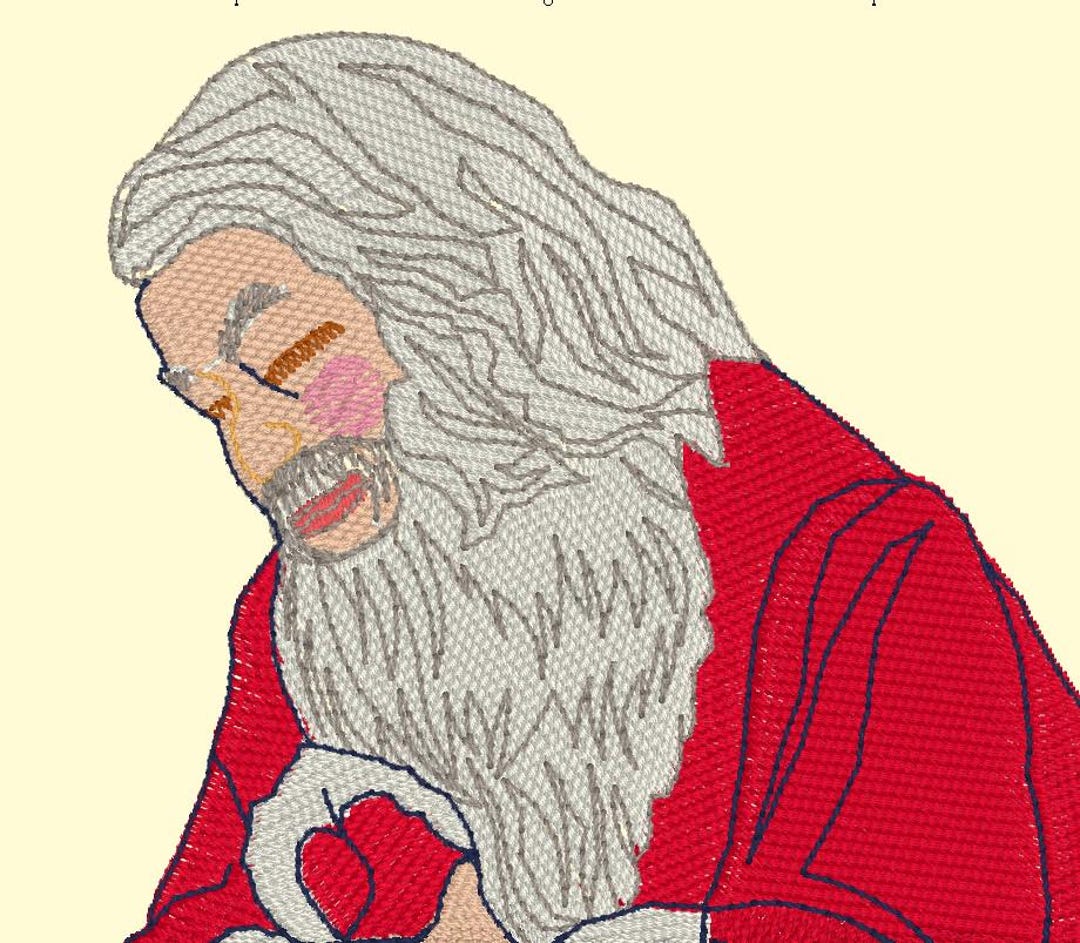 Nativity Santa - Machine Embroidery Design - Etsy