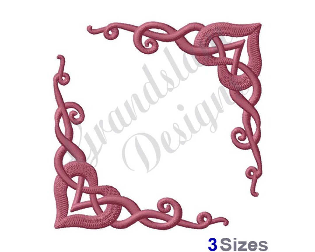 Celtic Heart Square - Machine Embroidery Design - Etsy