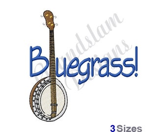 Banjo - Machine Embroidery Design. Musical Instrument Embroidery Design ...