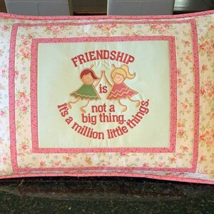 Friendship Girls, Friends Saying, Best Friends - Machine Embroidery ...