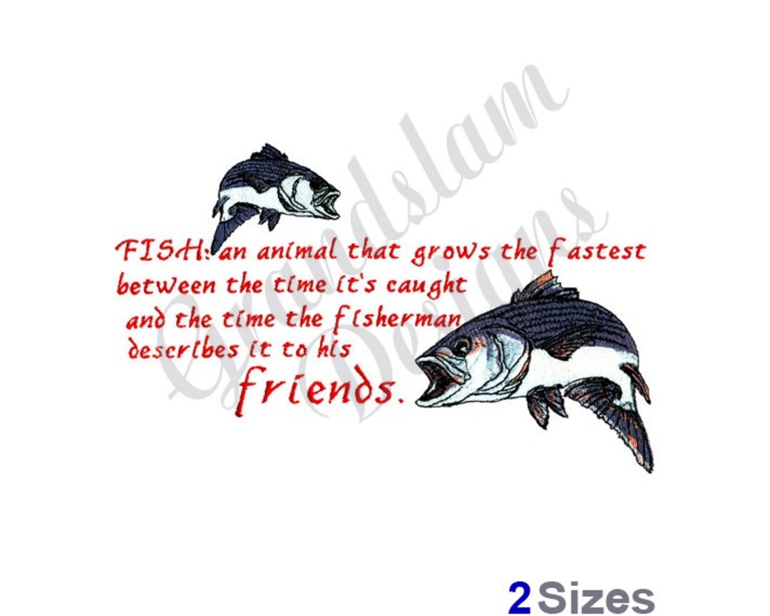 Fish Story - Machine Embroidery Design, Embroidery Designs, Machine ...