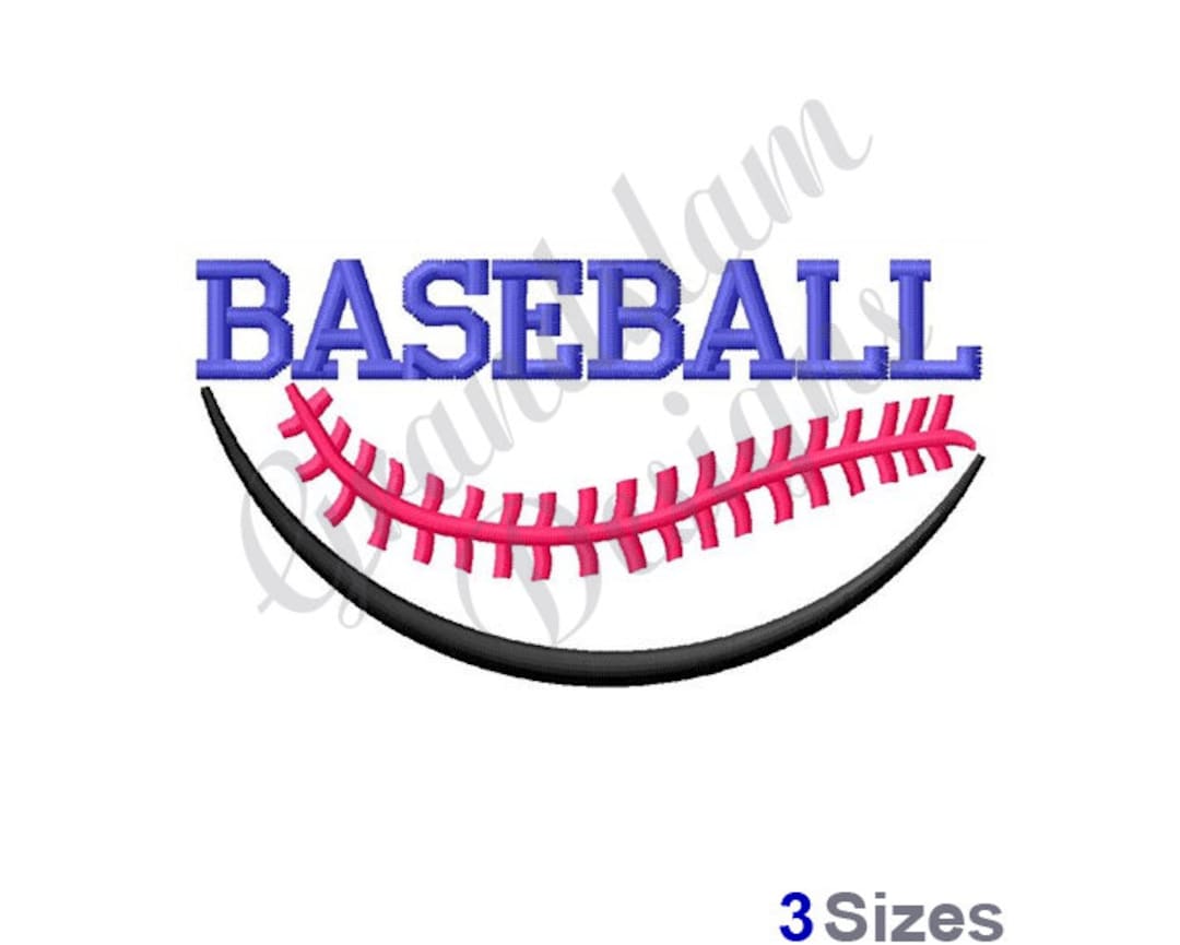 Baseball Name Embroidery Design – Sports Team Pattern (digital Download ...