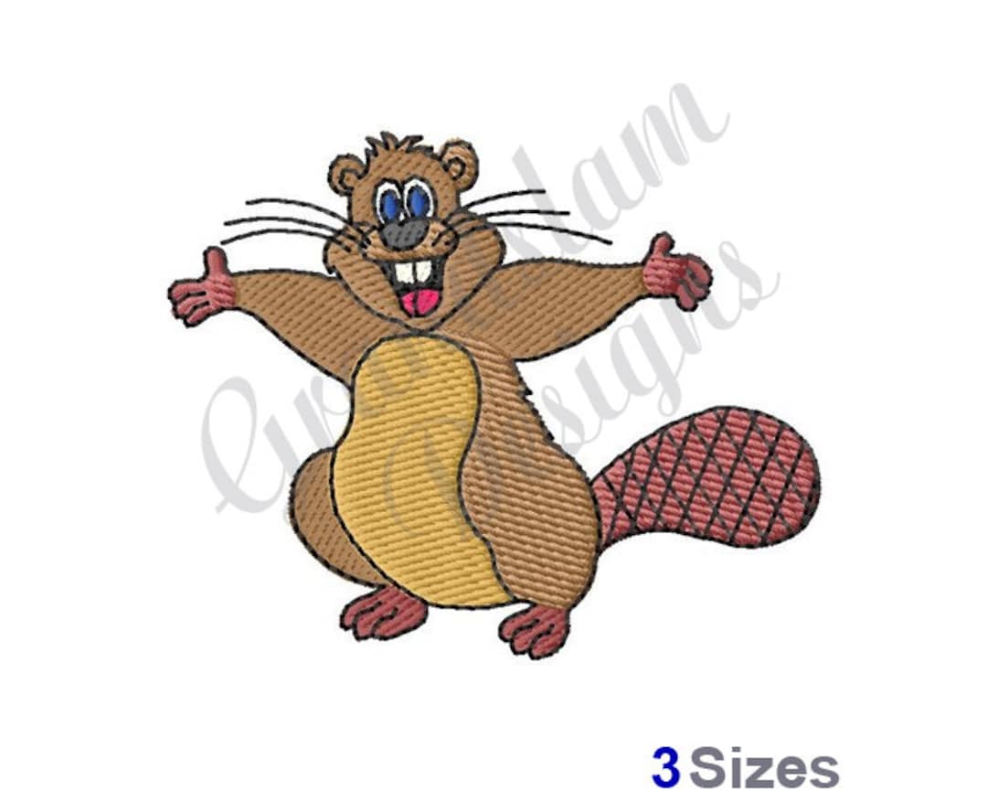 Canadian Beaver - Machine Embroidery Design - Etsy