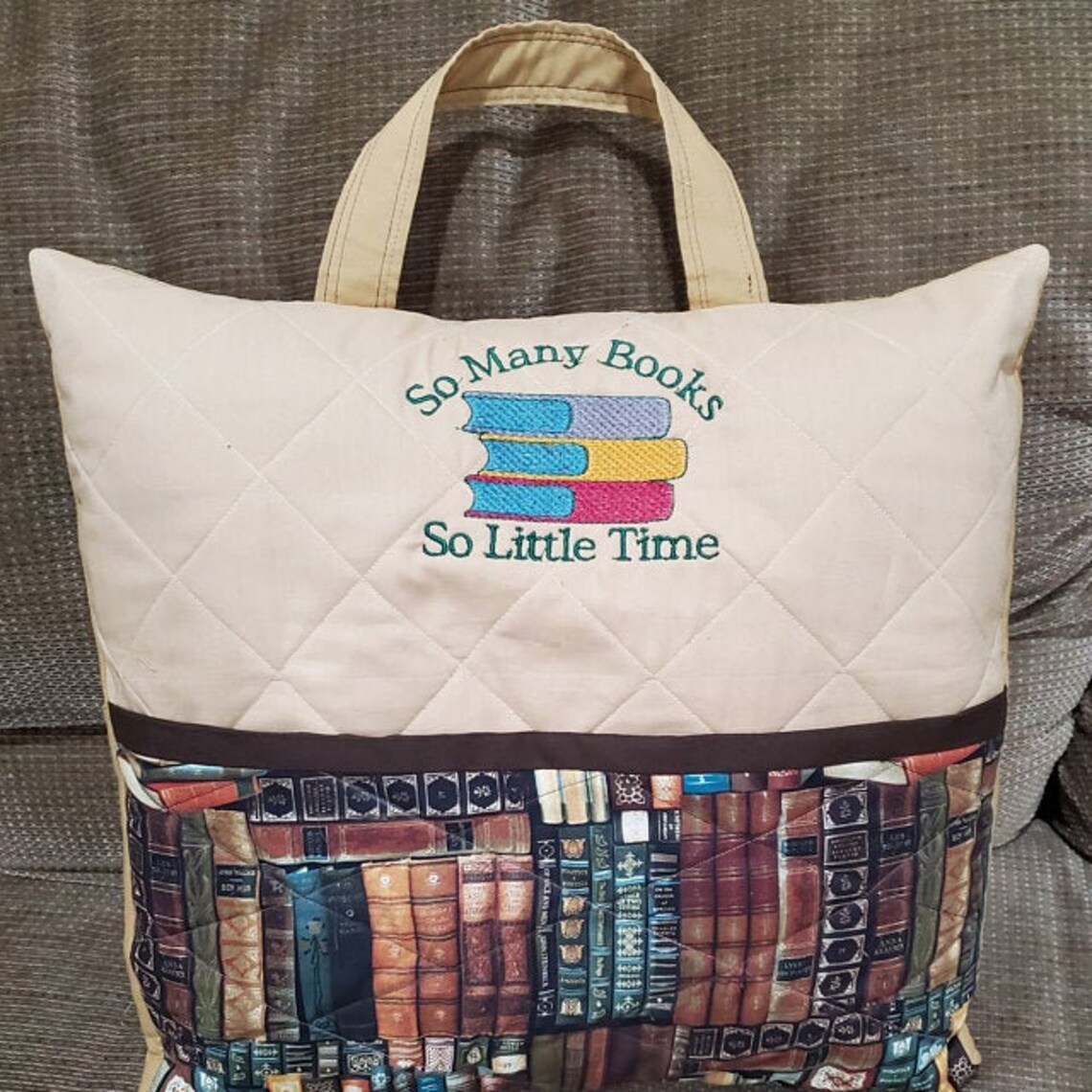 So Many Books Machine Embroidery Design | Etsy