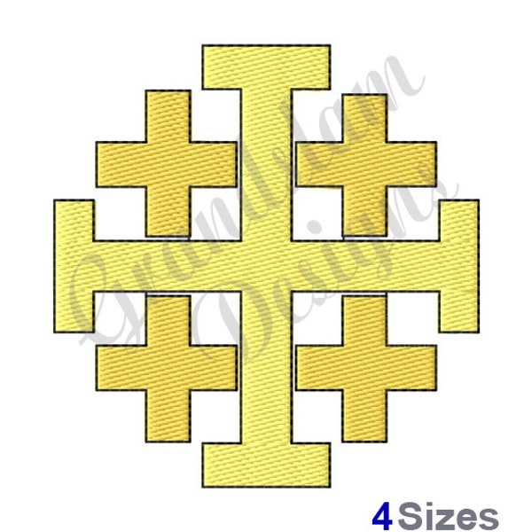 Jerusalem Gold Cross - Etsy