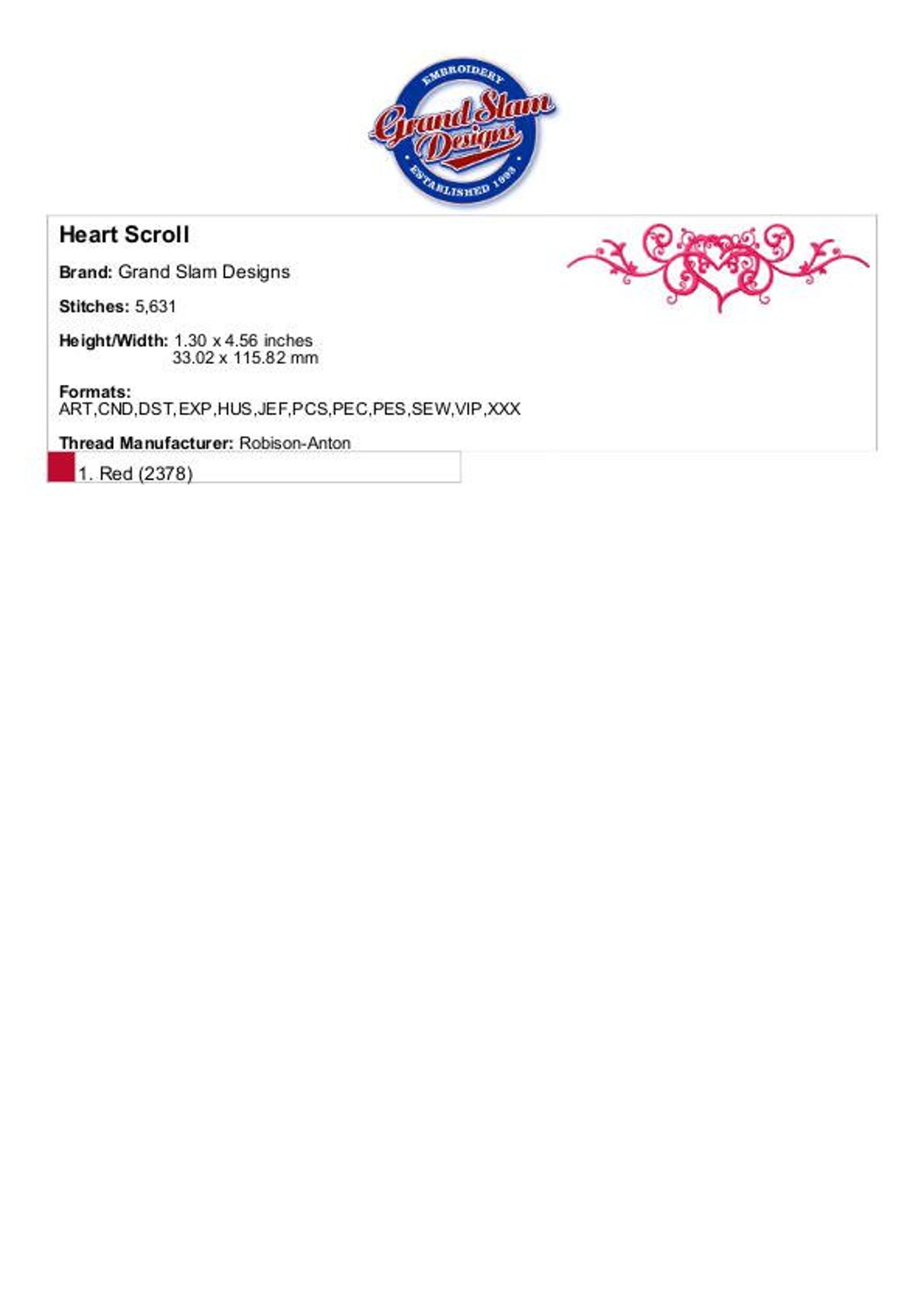 Heart Scroll Machine Embroidery Design - Etsy