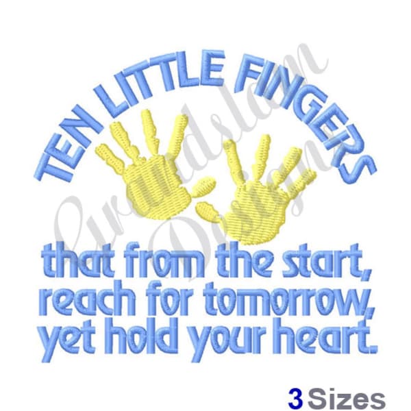 Ten Little Fingers - Etsy