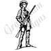 Minuteman Outline Machine Embroidery Design, Embroidery Designs ...