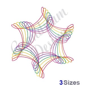 Retro Spirograph Redwork Machine Embroidery Design (instant Download ...