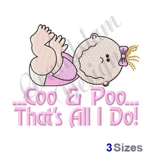 Baby Girl - Machine Embroidery Design - Etsy