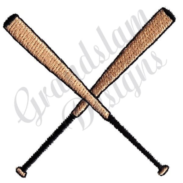 Softball Bats Crossed Embroidery - Etsy