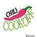 Chili Cook off Machine Embroidery Design - Etsy