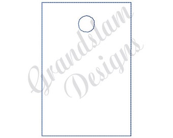 Luggage Tag Machine Embroidery Design, Bag Tag Embroidery Pattern ...