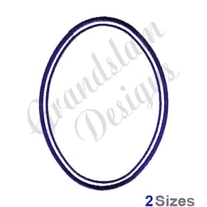 Double Oval Frame Machine Embroidery Design, Embroidery Designs ...