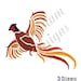 Flying Pheasant - Machine Embroidery Design - Etsy