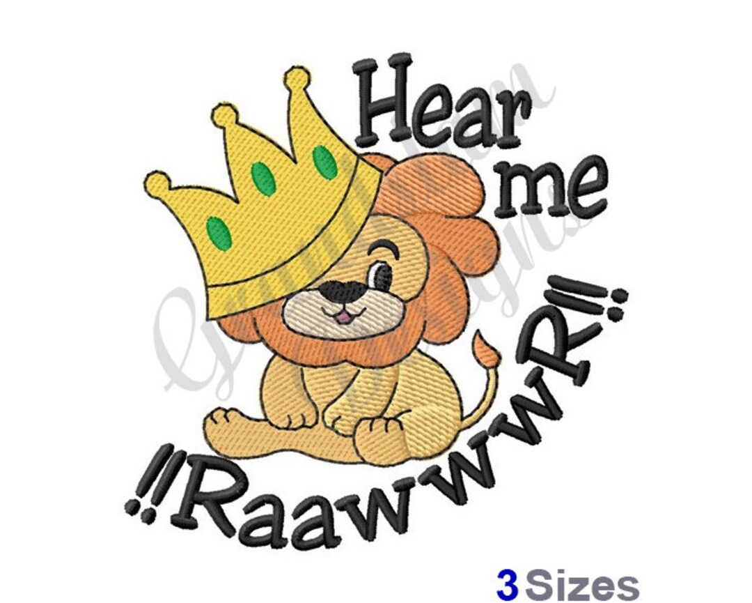 Baby Lion King - Machine Embroidery Design, Embroidery Designs, Machine ...