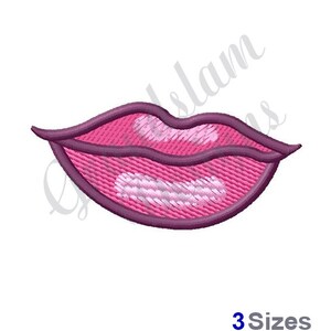 Pink Lips - Machine Embroidery Design, Embroidery Designs, Face Mask ...